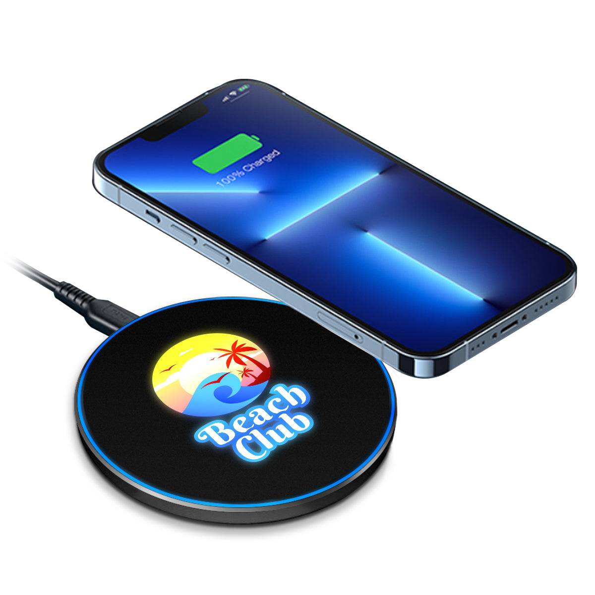 15W Wireless Charger W/T Colorful Lighting Logo – Linden Technology